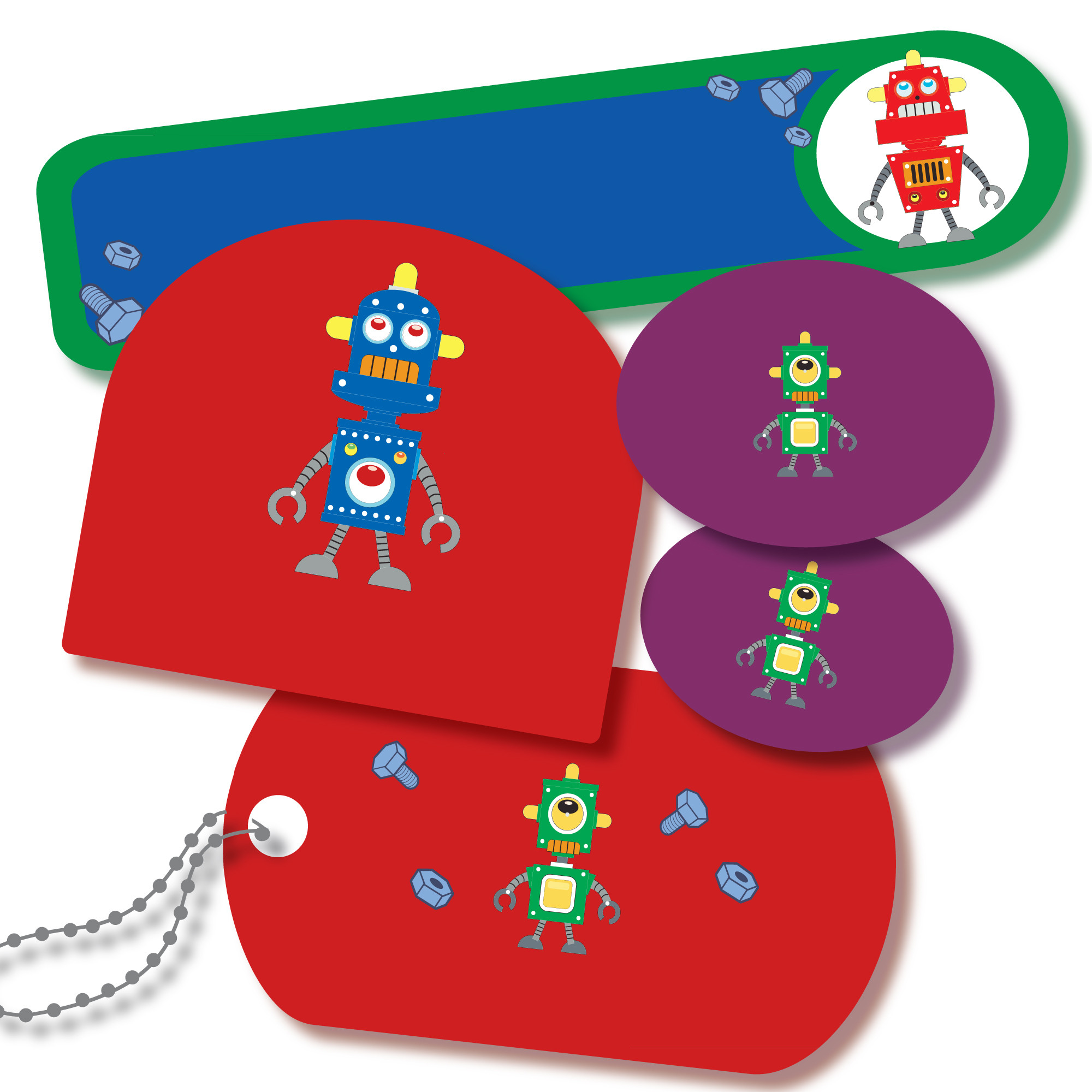 PARTY-MTL Party Pack - Metal Men | Lovable Labels