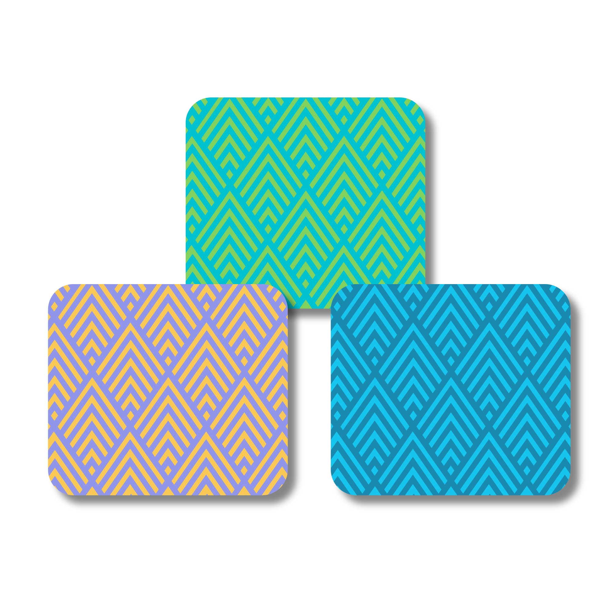 SQUARE-DS-TRIBAL Square Labels - Designer Series-Tribal | Lovable Labels